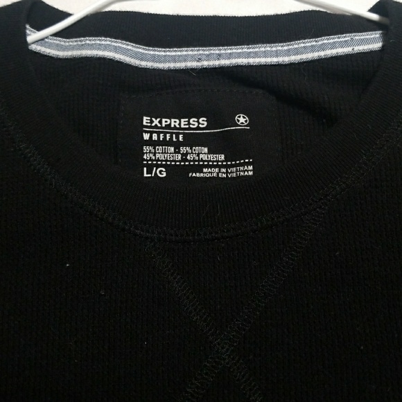 Express | Sweaters | Express Black Sweater With Logo On Left Side ...